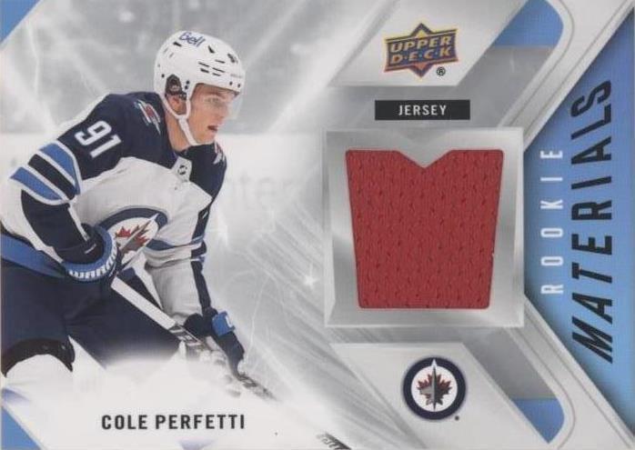 2021-22 Upper Deck Series 2 - Rookie Materials Cole Perfetti #RM-CP ...