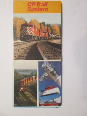 Canadian Pacific Rail System Map 1992 | eBay