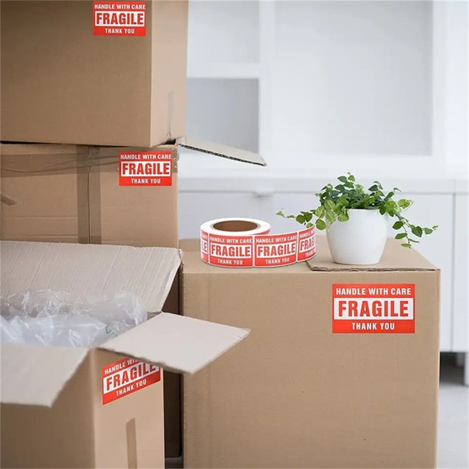 3000 Fragile Stickers 2x3 3x5 Fragile Label Sticker Handle With Care ...