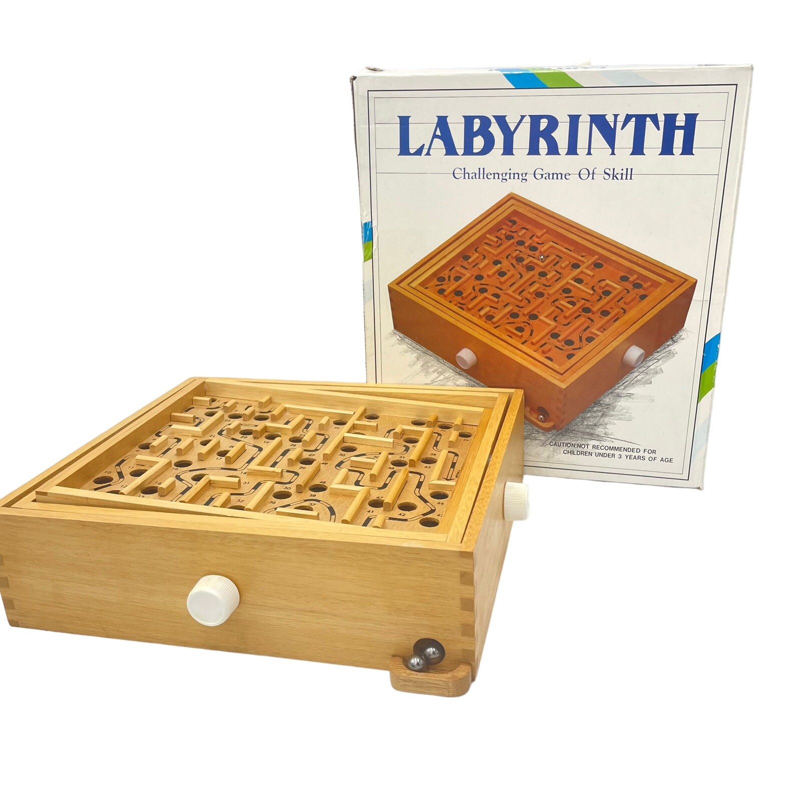 Labyrinth Challenging Game of Skill Tilting Wooden Maze Game | eBay