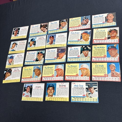 1962 & 1963 Post Cereal Baseball 23 Card Lot Roger Craig Felipe Alou | eBay