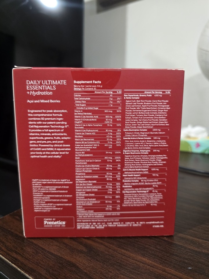 IM8 Daily Ultimate Essentials All‑in‑1 Multivitamin Supplement 30 ...