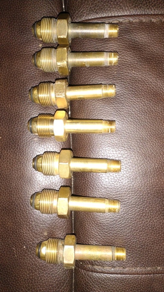 CGA-580 Nut & 3" Nipple, Regulator Inlet Fittings, Helium Argon ...