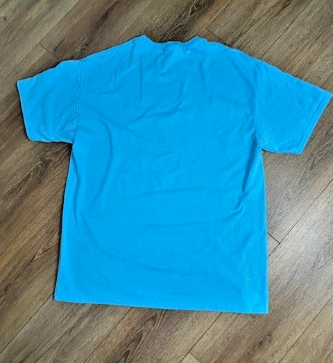 Unisex Middle Finger Graphic T-Shirt - Light Blue (Size Large) | eBay