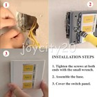 10PCS Switch Socket Cassette Screws Support Rod Wall Mount Box Repair ...