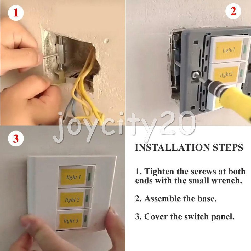 10PCS Switch Socket Cassette Screws Support Rod Wall Mount Box Repair ...