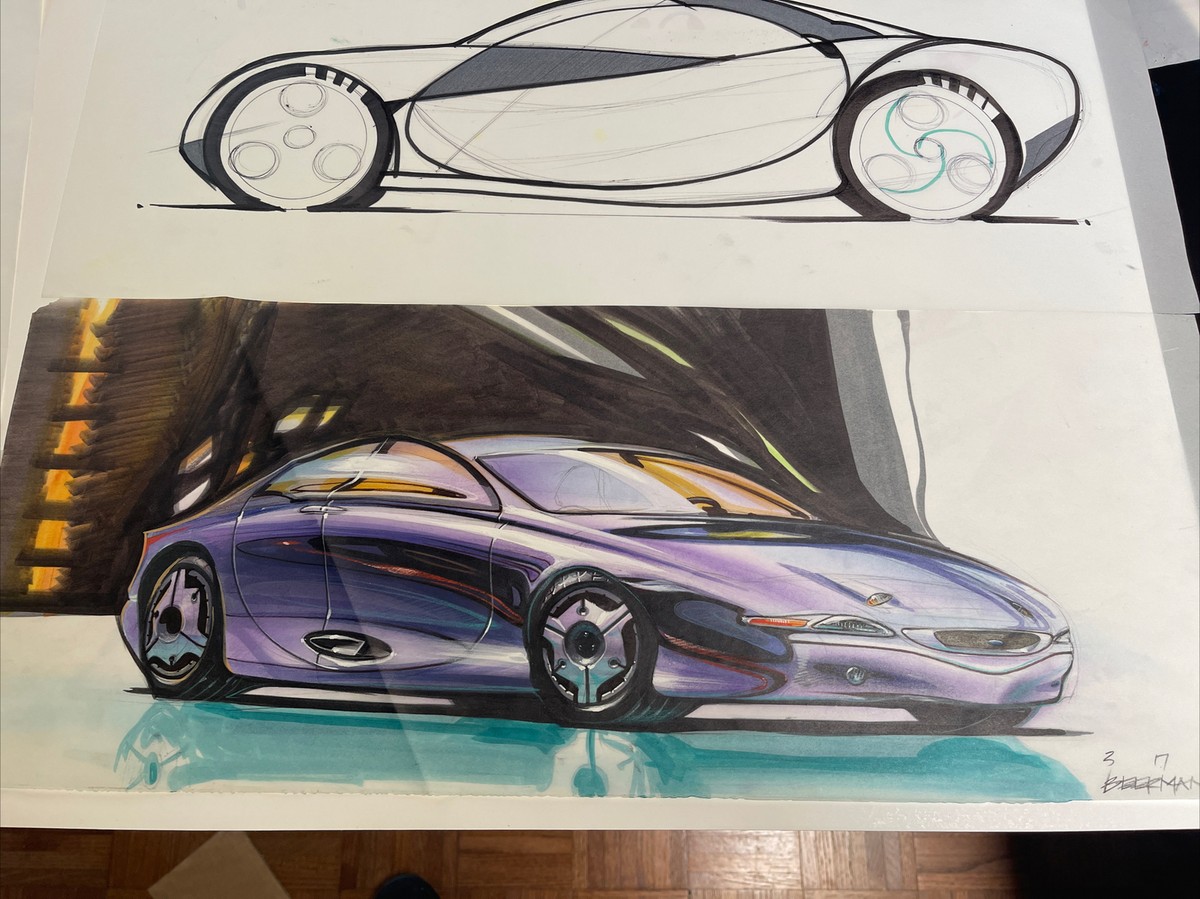 Sports Car Sketches How To Draw A Sports Car Easy Drawing Art