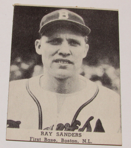 1947 Tip Top Bread Baseball Ray Sanders Vintage Card | eBay