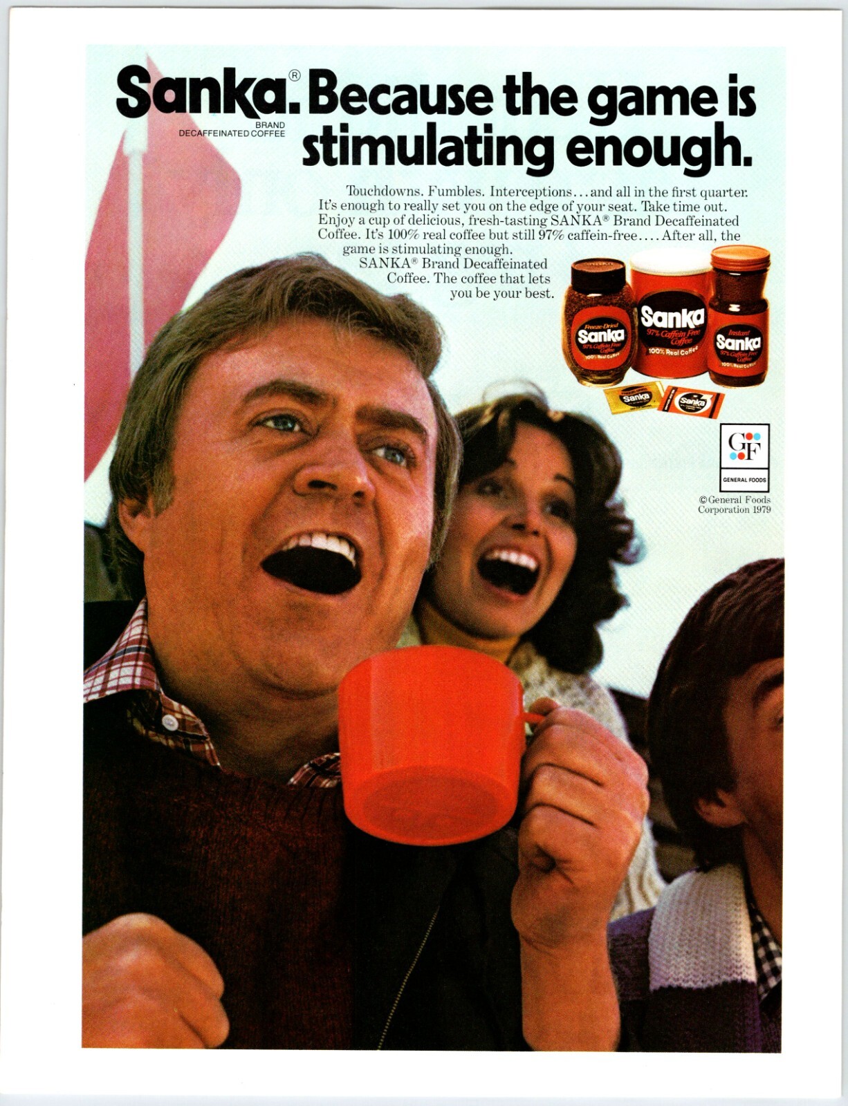 1979 SANKA COFFEE Vintage 8"X10.75" Magazine Ad 1970's M391 | eBay