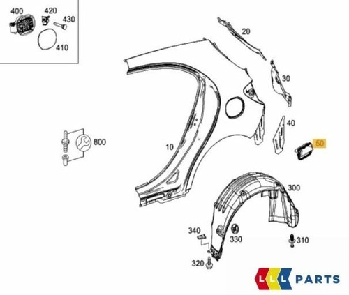 NEW GENUINE MERCEDES BENZ A CLASS W176 REAR AIR VENT FLAP PAIR SET ...