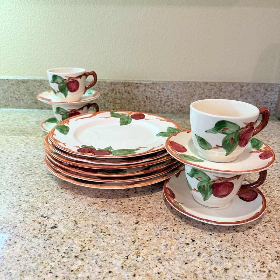 Vintage Franciscan Apple Dinnerware Dinner Plate, Salad Plate Mug ...