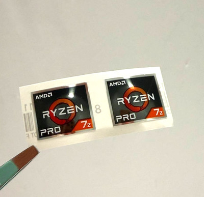 2 x AMD RYZEN Pro 7z Desktop / Laptop Sticker Label Logo 19mm x 16mm | eBay