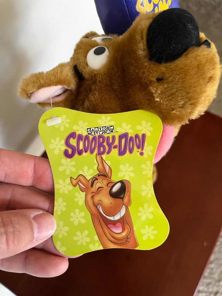 Scooby Doo stuffed animal Holding Scooby Snacks Cartoon Network plush ...