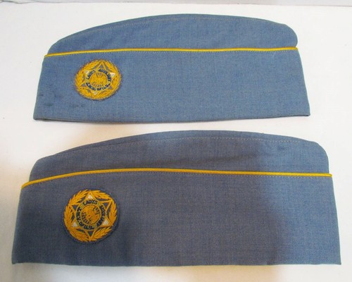 JEWISH WAR VETERANS GARRISON CAP HAT PAIR 1954 LADIES AUXILIARY J.W.V ...
