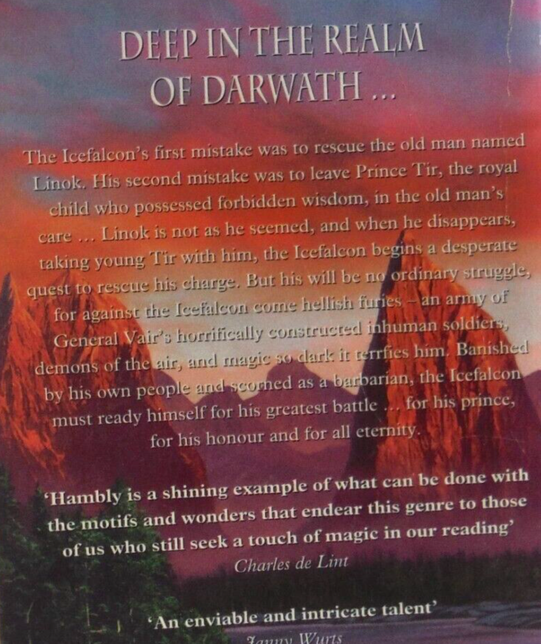 Icefalcon's Quest Fantasy Fiction by Barbara Hambly 1998 small PB ...