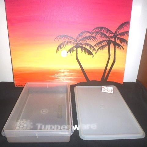 Tupperware 9 x 13 Cold Cut Keeper/Snack Stor #290 + JUMBO 13" Bread ...
