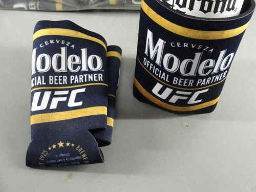 MODELO CERVEZA LOT 2 UFC BEER CAN BOTTLE KOOZIE 🥊 COOZI INSULATOR NEW ...