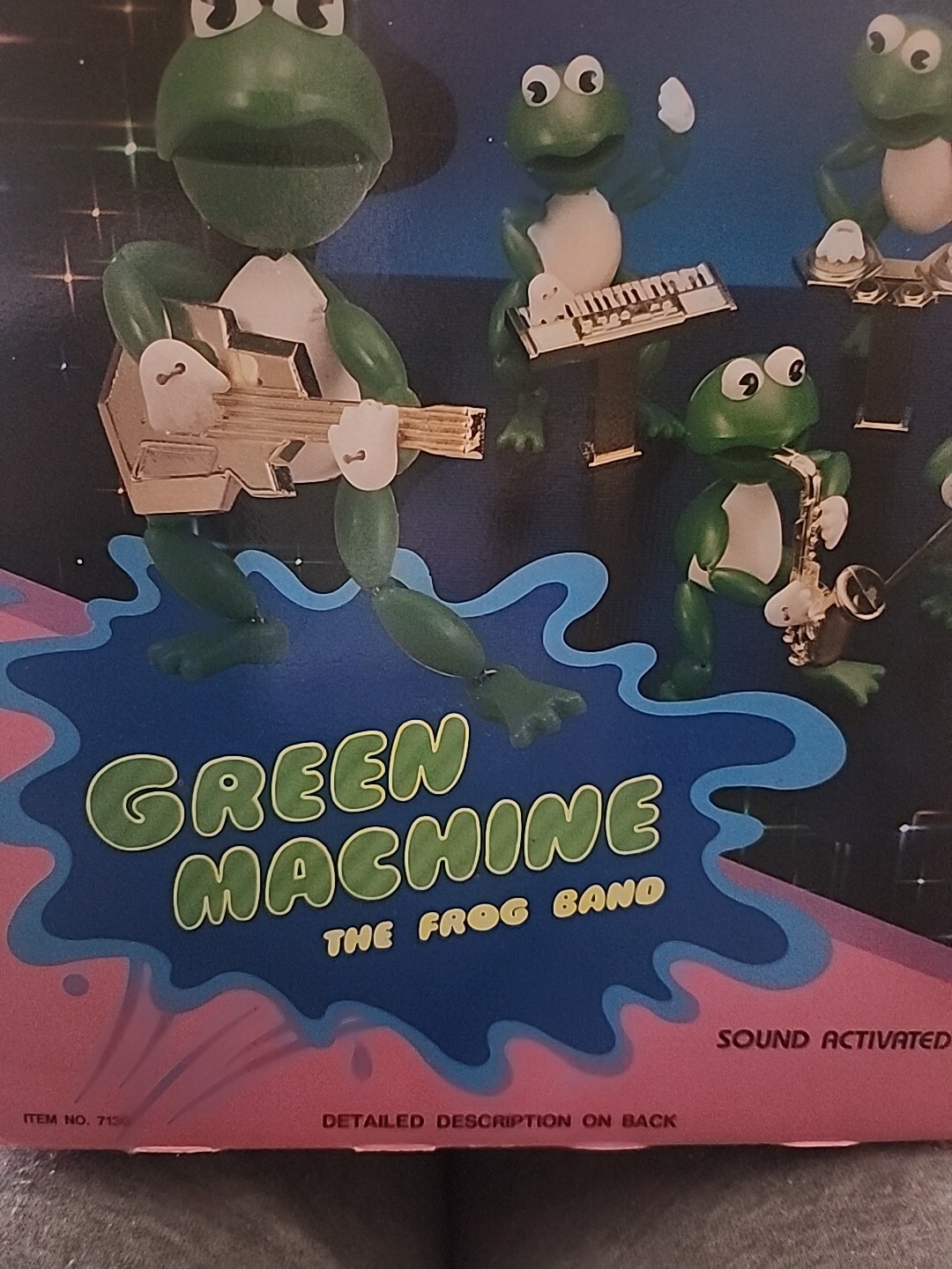 Vintage 1989 Green Machine FROG BAND Sound Activated Animated - New In ...