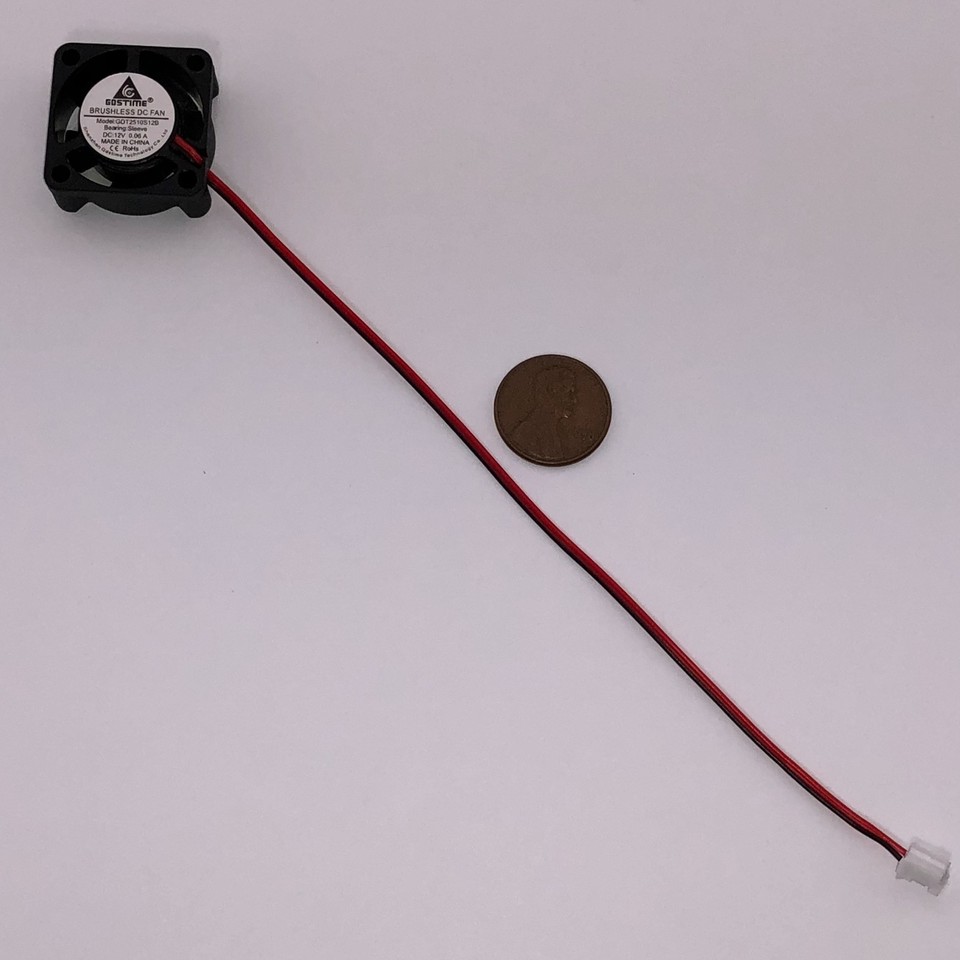 12V 25mm Mini Cooling Fan 2510 25x25x10mm 2-pin DC Small Micro Cooler ...