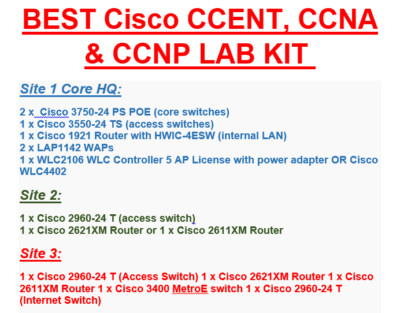 Cisco CCENT, CCNA & CCNP LAB KIT Complete Hands on | eBay