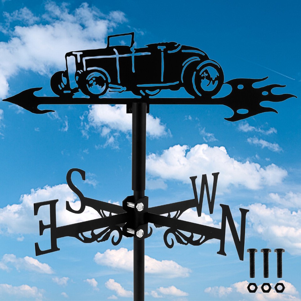 Weather Vane Metal Weather Resistant Wind Direction Indicator Retro ...