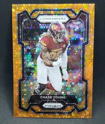 2023 Panini Prizm Football Chase Young Orange Disco ︎F469 | eBay
