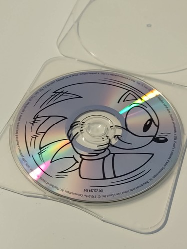 Sonic CD PC Game SUPER RARE Silver Label Dino QSound P/N 647107-001 Collector | eBay