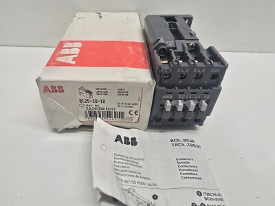 NEW IN BOX! ABB 24V DC CONTACTOR BC25-30-10 | eBay