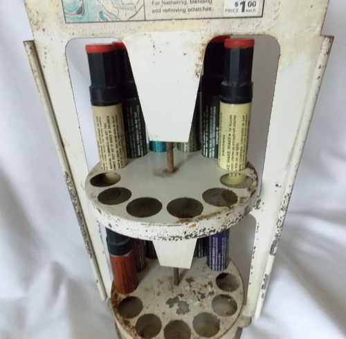Vintage Mopar Dealership Parts Department Touch-Up Paint Display Rack ...