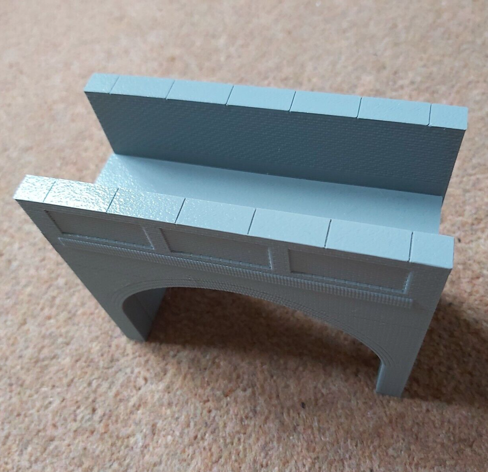OO Gauge Model Railway Brick Arch Underpass Support Wall For Walkways ...
