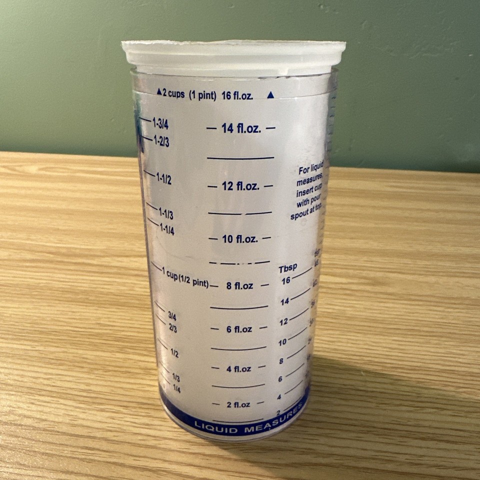 VTG Pampered Chef Measure All 2 Cup Wet/Dry Push Up Measuring Cup #2225 ...