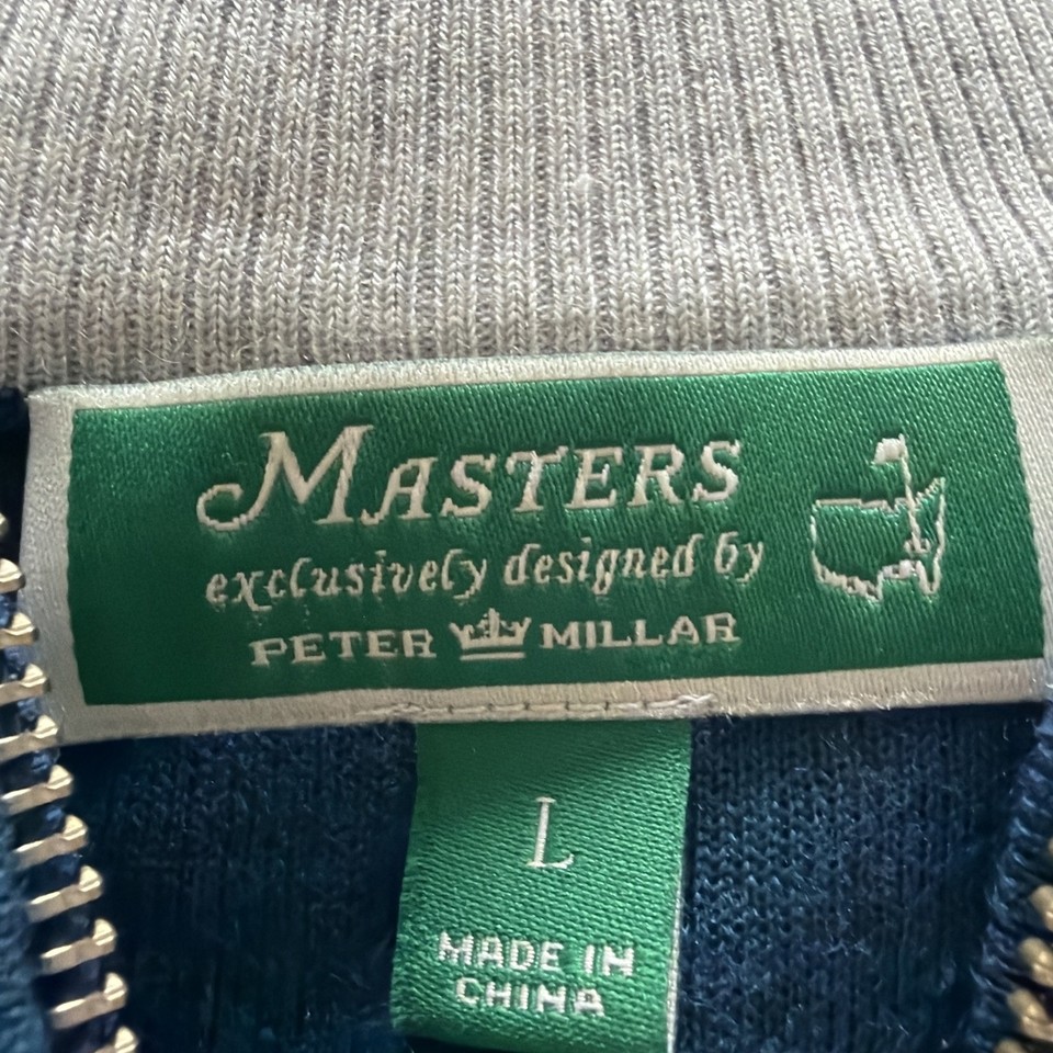 Masters Peter Millar 1/4 Zip Golf Pullover Size L Cashmere Blended | eBay