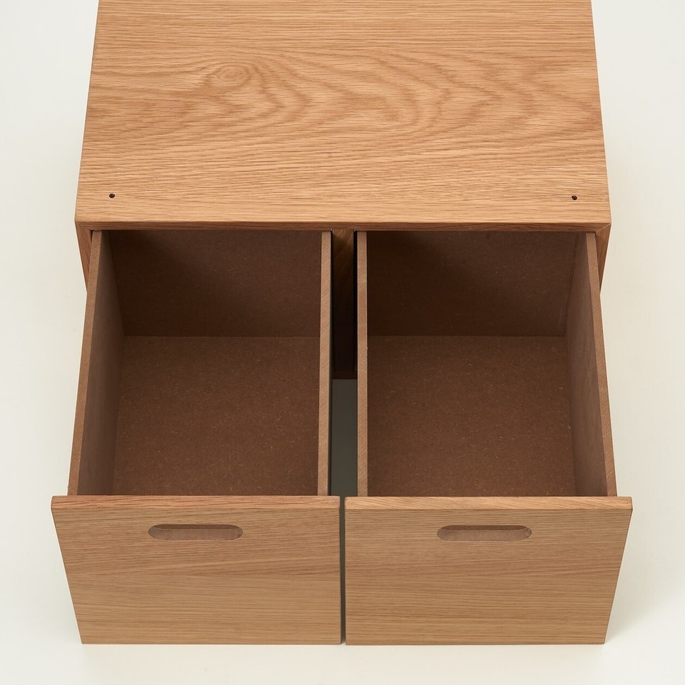 MUJI Wood Storage Drawer 37 X 28 X 18.5 ㎝ oak wood Vertical and ...