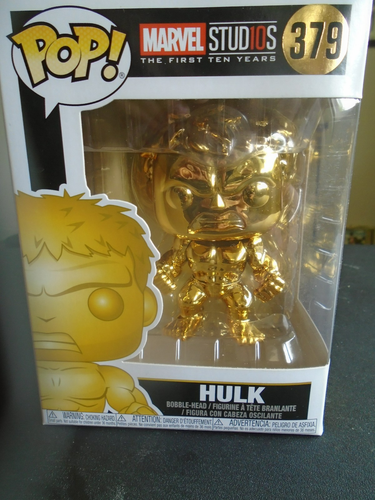 Funko Pop! Hulk 379 Gold Marvel Comics Incredible Superhero Vinyl ...
