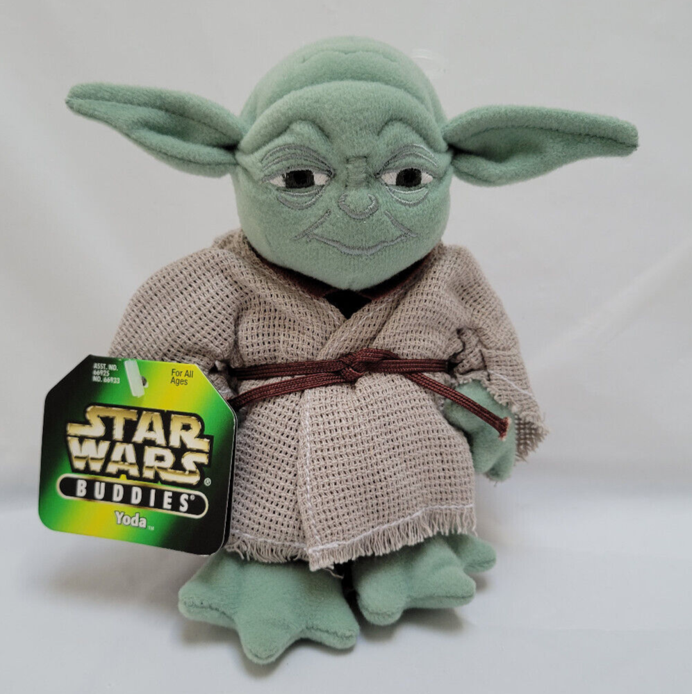 1998 Kenner Star Wars Buddies YODA 6.5" Mini Bean Bag Beanie | eBay