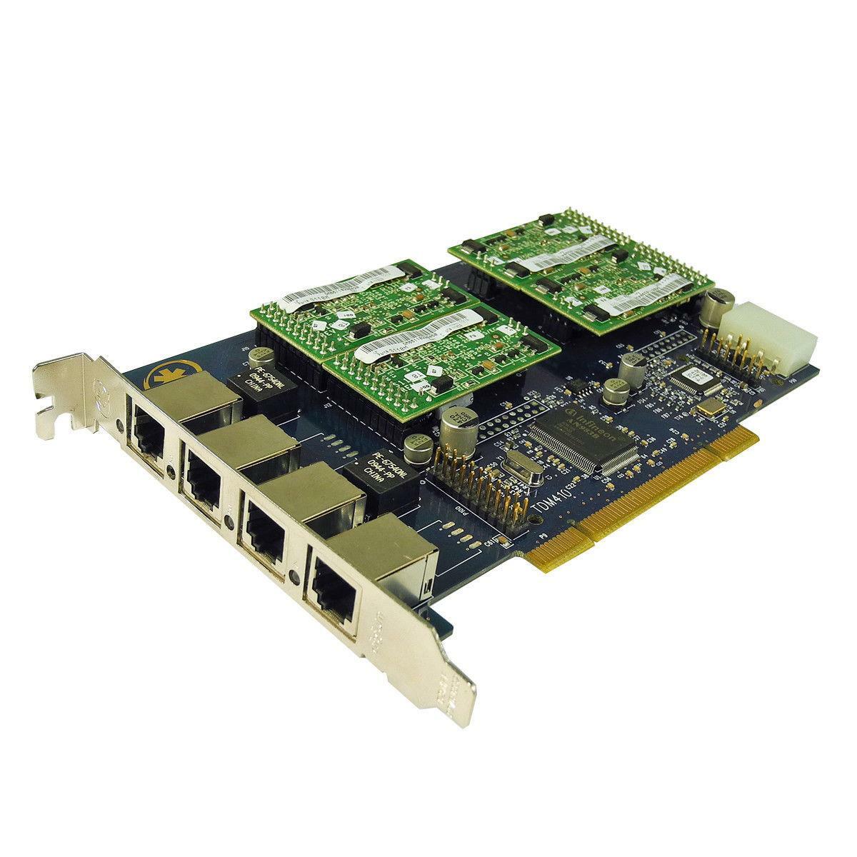 Digium TDM410 4-Port PCI-X Voice Interface Card für Asterisk ...
