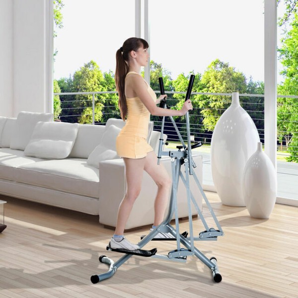 Homcom A90-137GY Air Walker Glider Cross Trainer Exercise Machine ...