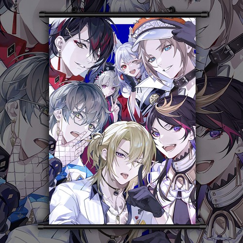 Luxiem Nijisanji EN Vox Mysta Ike Luca Shu Banner Wall Poster Scroll ...