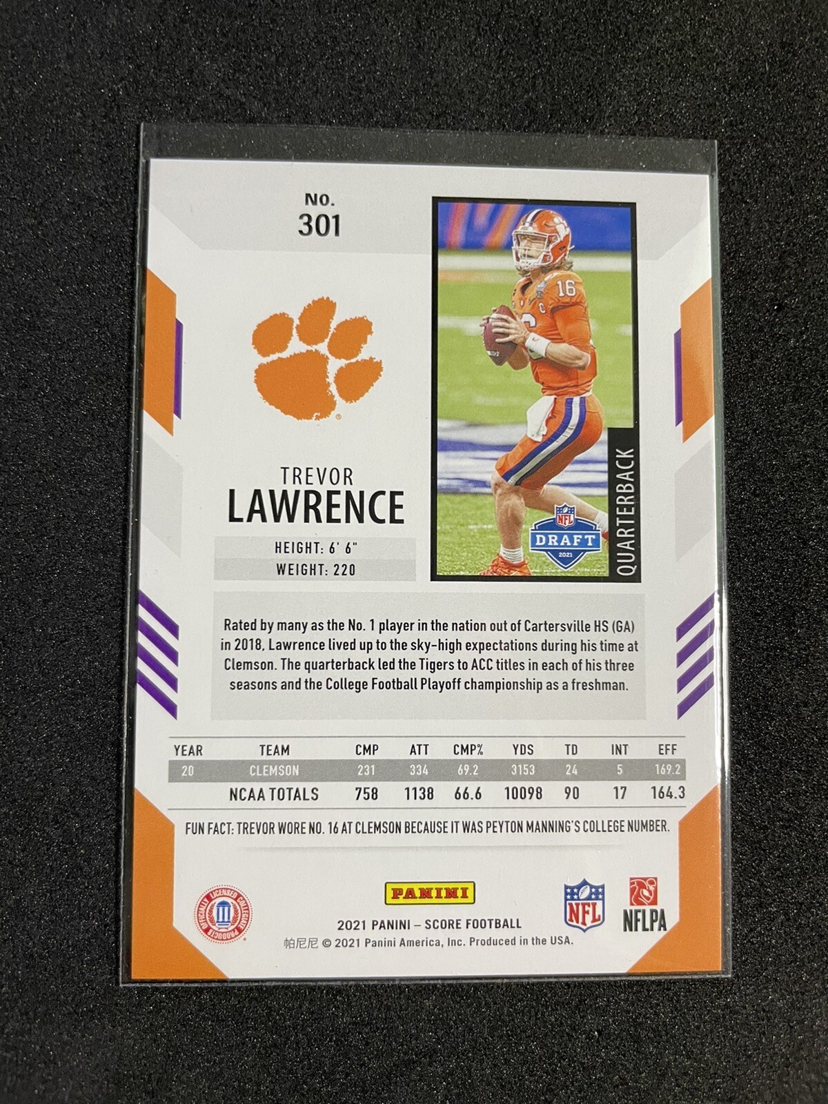2021 Panini Score Lava Parallel Trevor Lawrence RC /575 Jacksonville ...