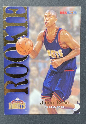1994-95 NBA Hoops #320 Jalen Rose ~ Denver Nuggets ROOKIE CARD d4 | eBay