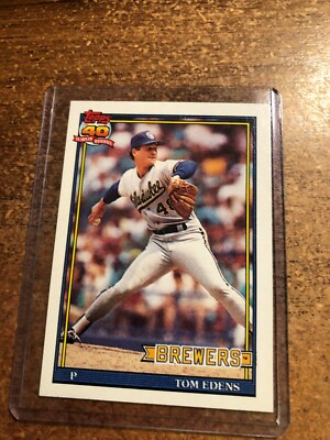 1991 Topps Baseball # 118 Tom Edens RC | eBay