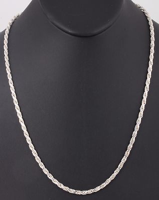 STERLING SILVER ITALY ROPE CHAIN NECKLACE FINE 925 2816B | eBay