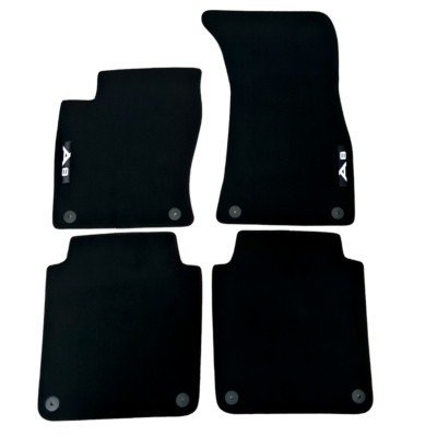 Car Floor Mats Velour For Audi A8 S8 4E Waterproof Black Carpet Rugs ...