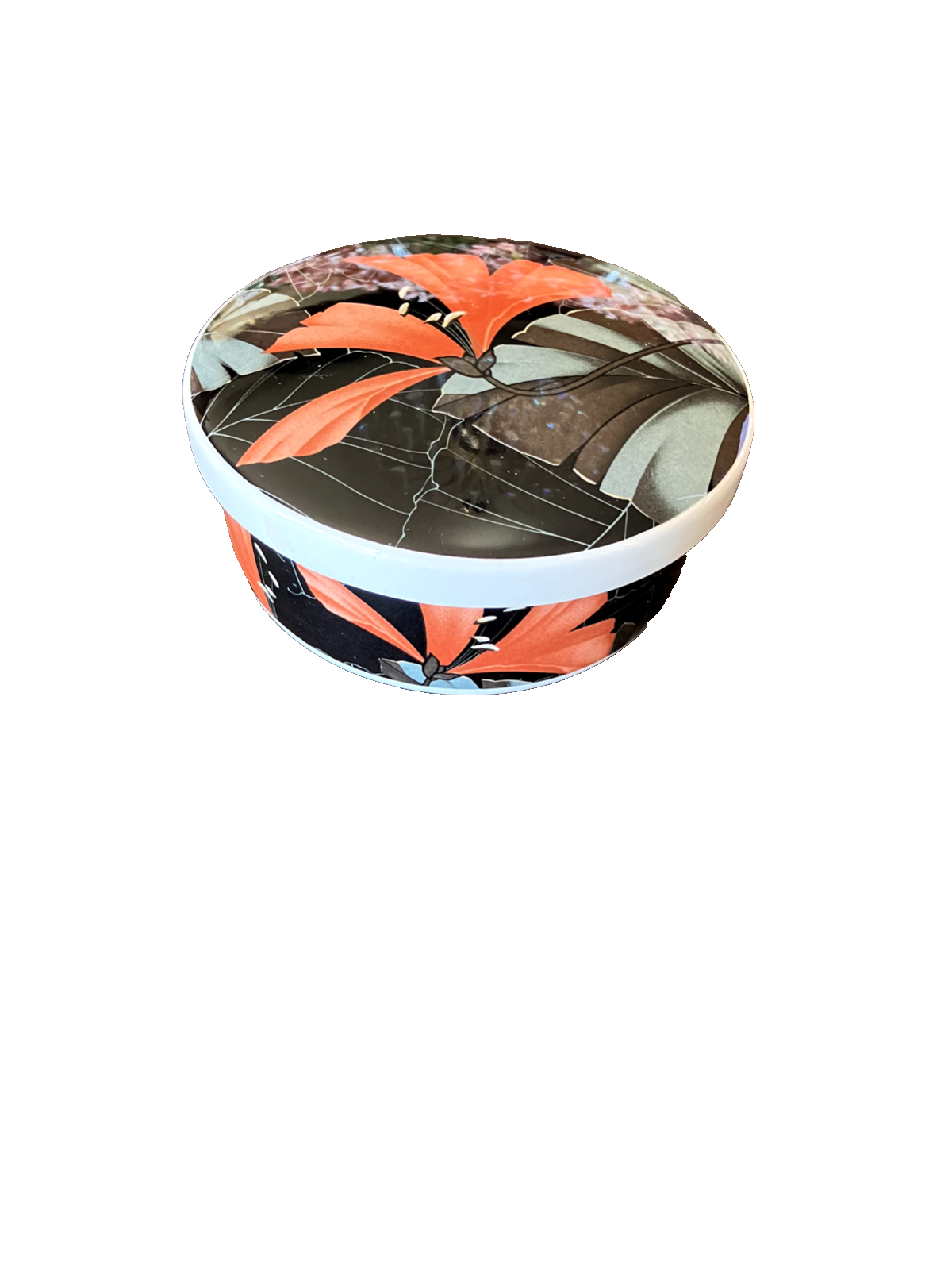 Korean Hankook Orange Flower Rice Bowl/trinket Box | eBay