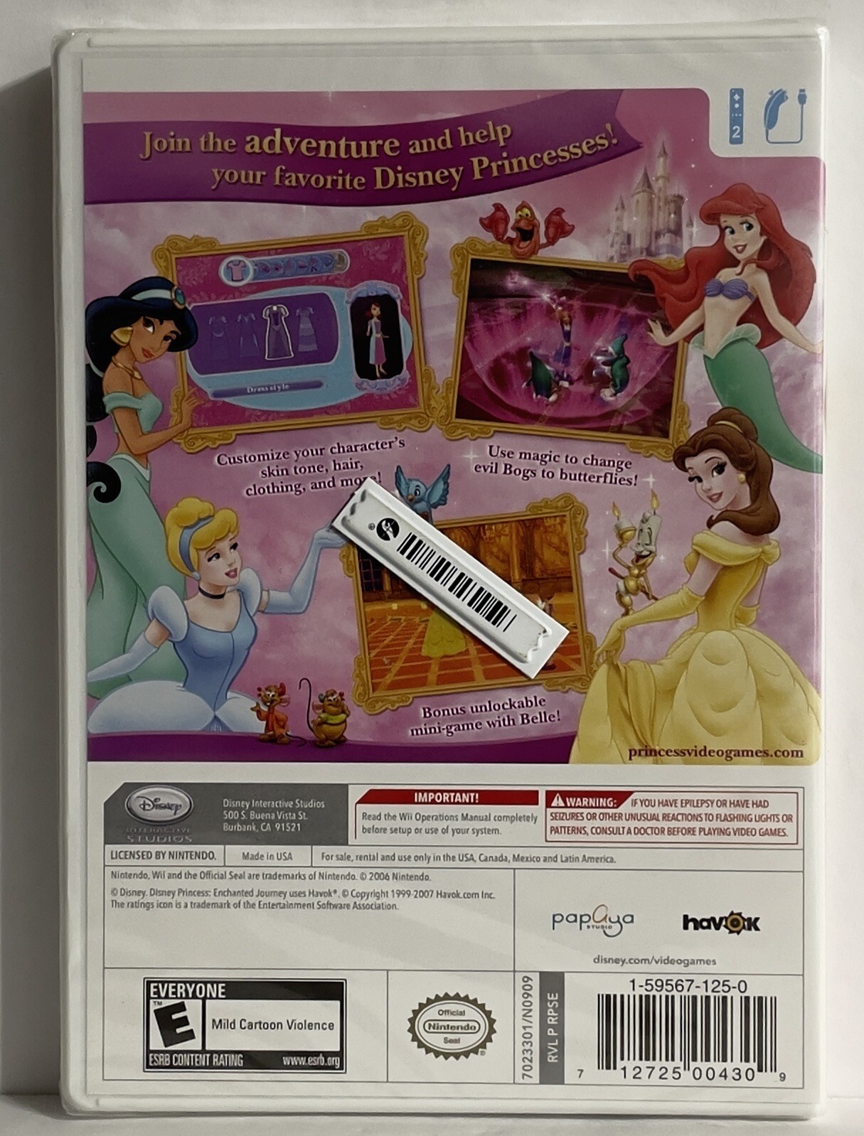 Disney Princess: Enchanted Journey (Nintendo Wii, 2007) for sale online ...