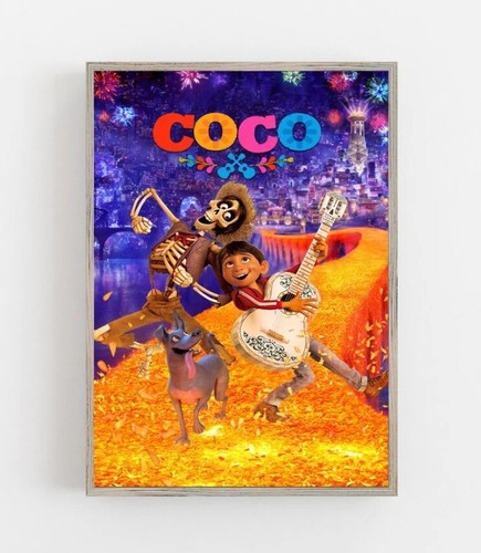 Coco (2017) Animated movie cover poster | eBay