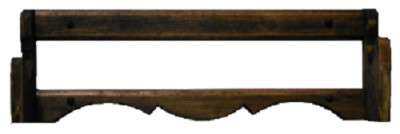 Rustic Wooden Single Gun Rack Rifle Shotgun Wall Mount Display | eBay