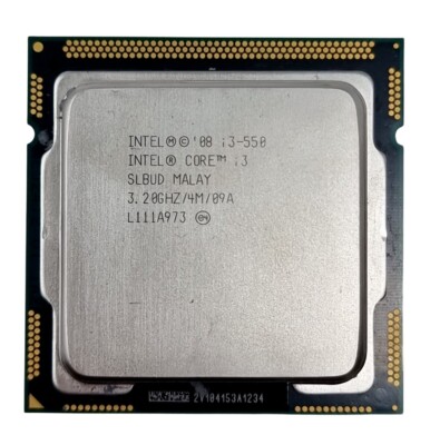 Intel Core i3-550 SLBUD 3.2GHz Dual Core 4MB Socket LGA1156 CPU ...