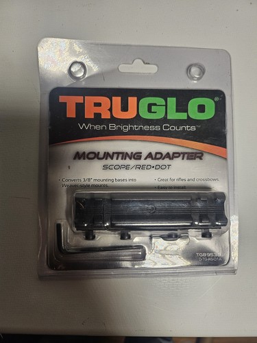 TRUGLO Rib Mounting Adapter 3/8 to Weaver Black | eBay