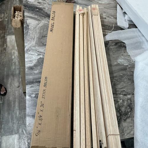 Lot of 45 36” long SIG Balsa wood sticks RC Model Airplane Kit Grade ...